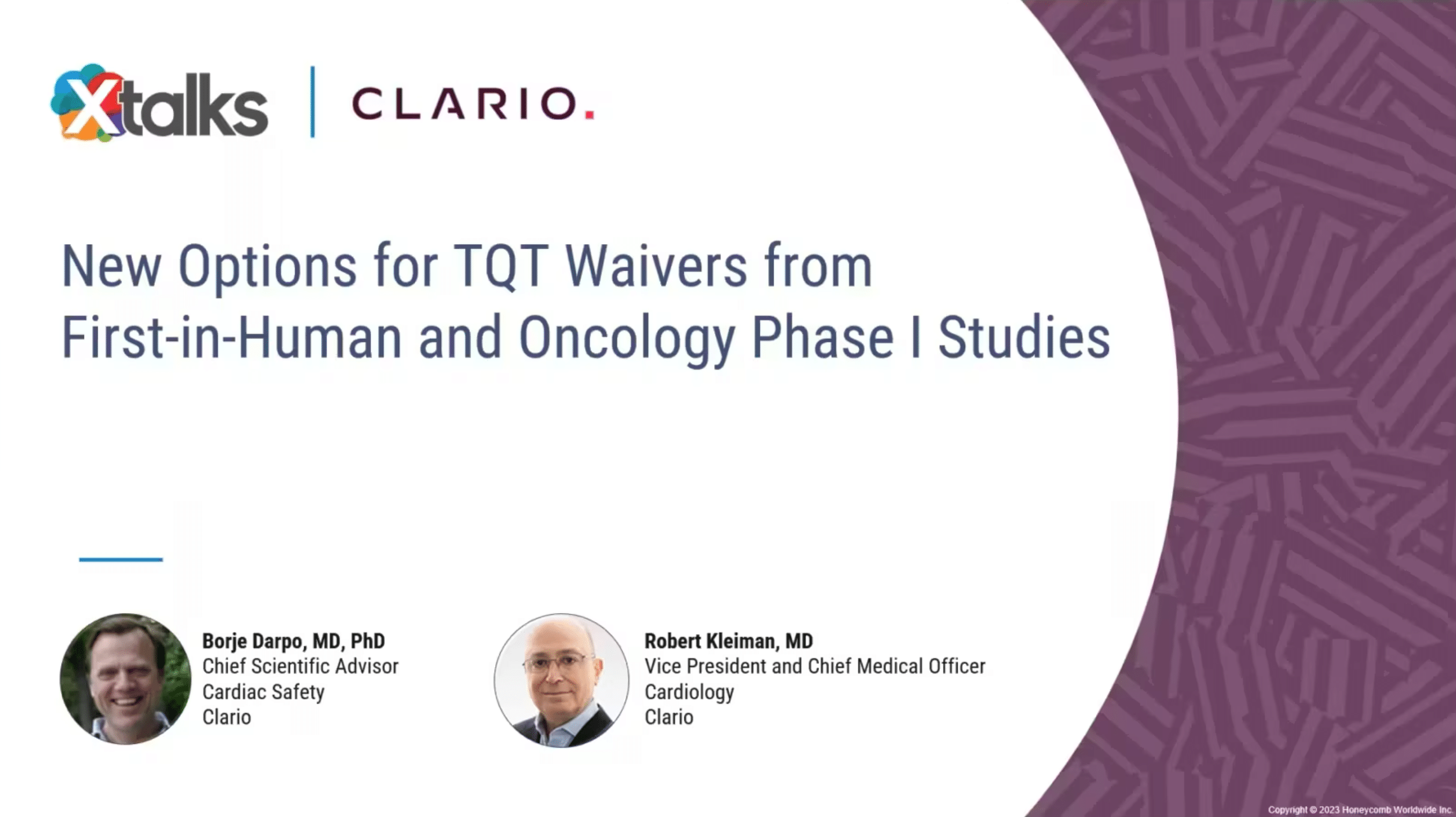 New Options for TQT Waivers from First-in-Human and Oncology Phase I Studies Webinar Replay | Clario